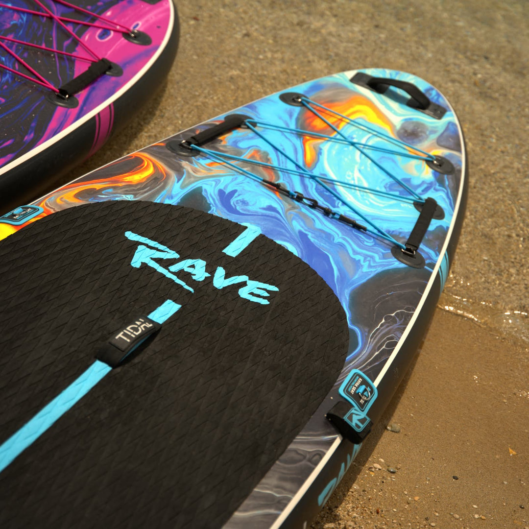 Tidal Rave™ ACRYLIC - 10’6 Inflatable Paddle Board ~ Fire & Ice – Tidal ...