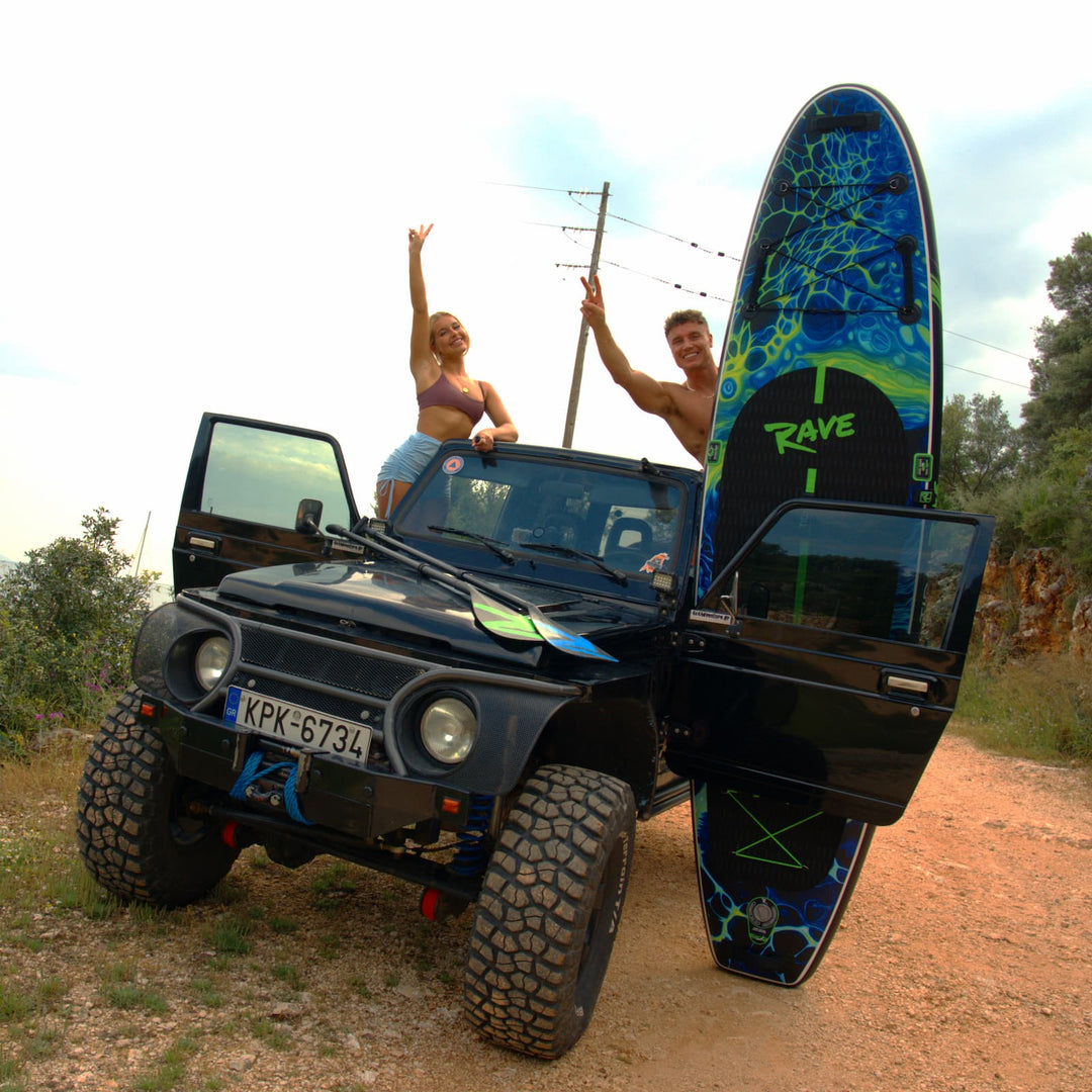 Tidal Rave™ ACRYLIC - Inflatable Paddle Board ~ Plazma – Tidal Rave Sports