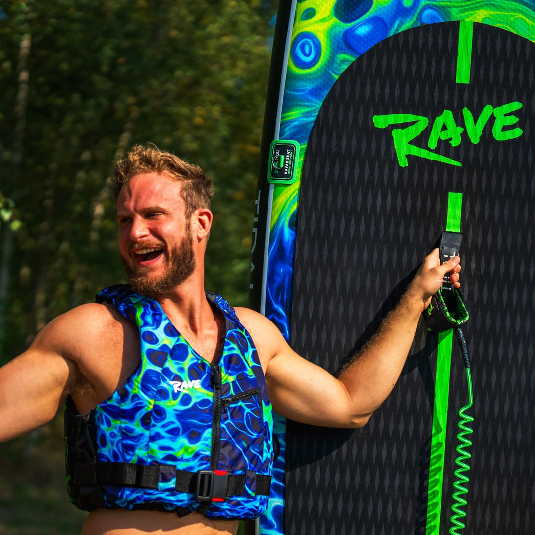 Tidal Rave™ ACRYLIC - Inflatable Paddle Board ~ Plazma – Tidal Rave Sports