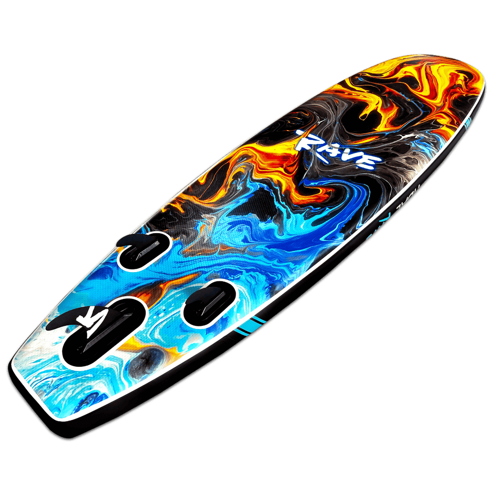 Tidal Rave™ ACRYLIC - 10’6 Inflatable Paddle Board ~ Fire & Ice