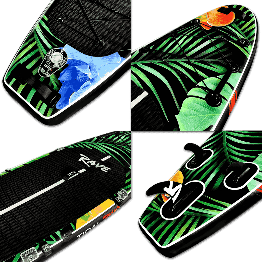 Tidal Rave™ NEON - Inflatable Paddle Board ~ Jungle