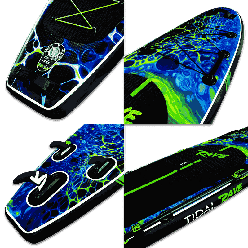 Tidal Rave™ ACRYLIC - Inflatable Paddle Board ~ Plazma