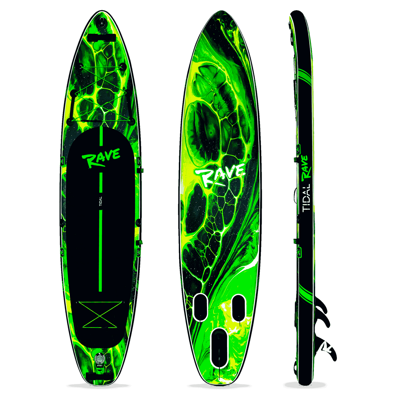 Tidal Rave™ ACRYLIC - Inflatable Paddle Board ~ Acid – Tidal Rave Sports